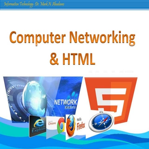 Computer Networking & HTML | PPTX