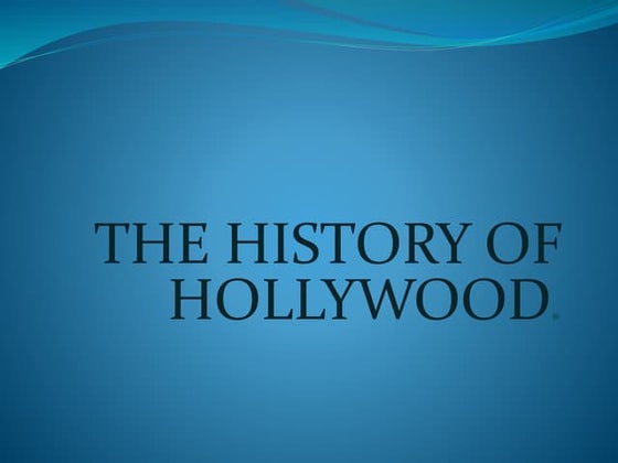 Hollywood presentation | PPT