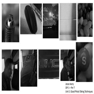 Jesse Avery Unit 1: Photography Basics | PPTX