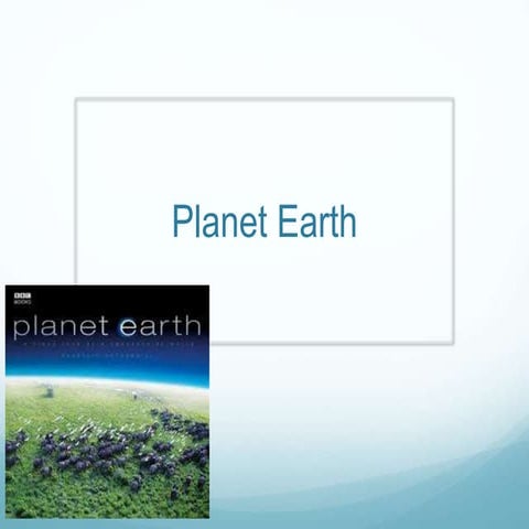 Planet Earth | PPTX | Nature | Genres