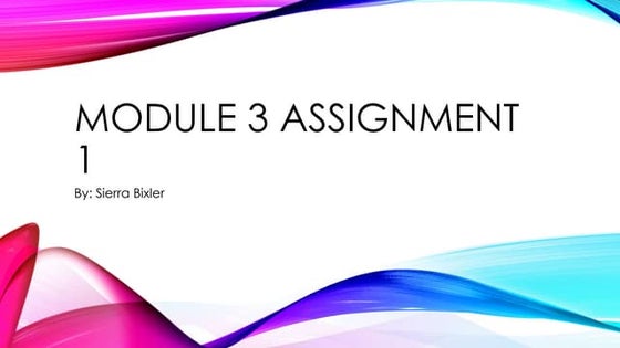 Module 2 assignment | PDF