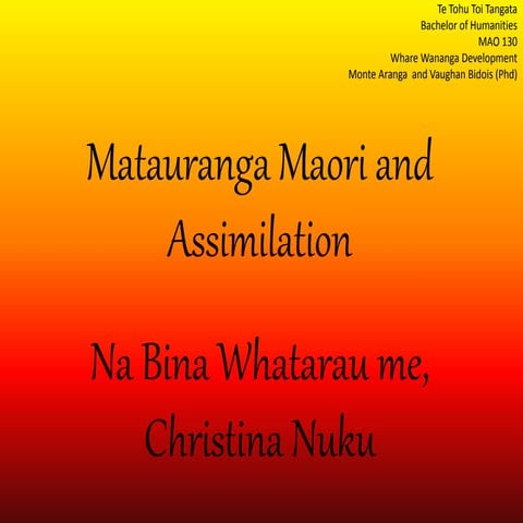 Matauranga Maori | PPTX