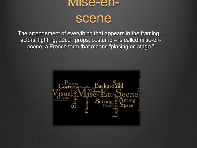Mise-en-scene introduction and study guide | PDF