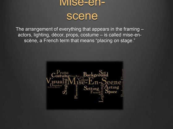 5 elements of mise en scene | PDF