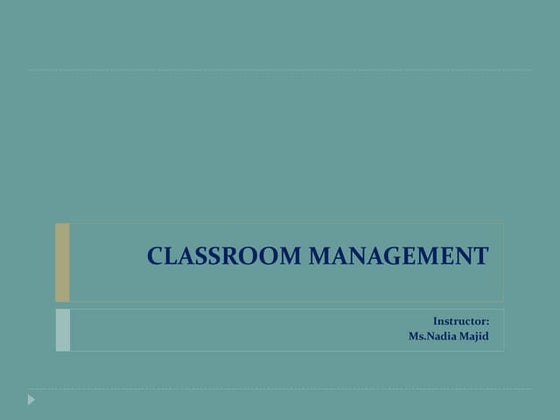 EDUC 303 Quiz Classroom Management Homeworksimple | DOCX