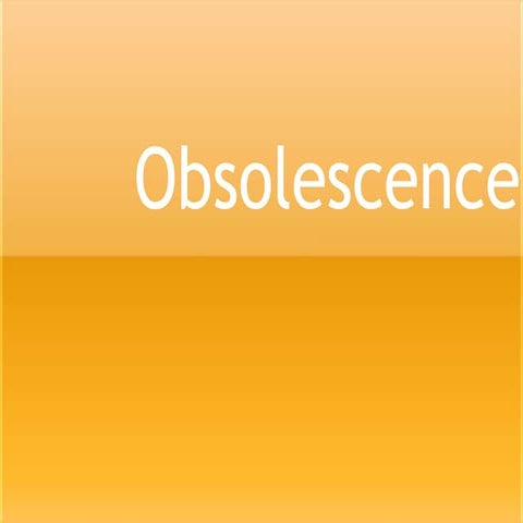 obsolescence | PPTX