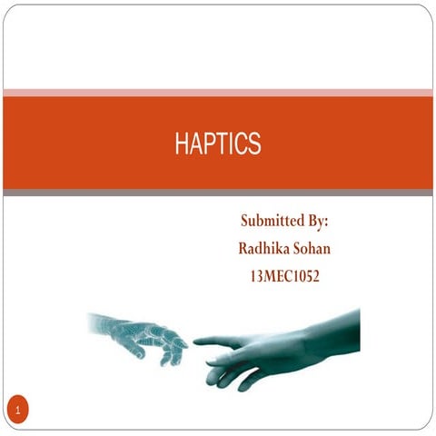 Haptics technology | PPT