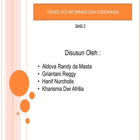 PowerPoint TIK Bab II | PPTX