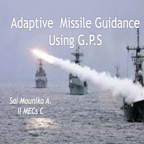 adapive missile guidance using gps | PPTX