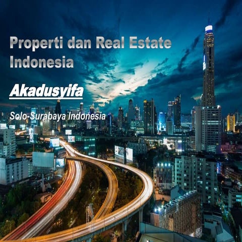 Real Estate Indonesia | PPTX