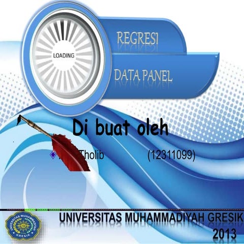Regresi Data Panel | PPTX