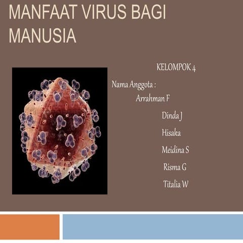manfaat virus bagi manusia | PPT