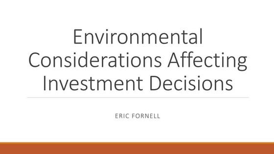 Environmental Considerations in Construction | PPT