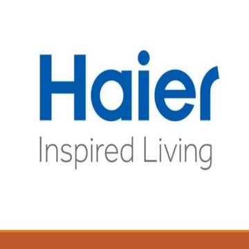 Innovation on Electronic products by Haier | PPTX