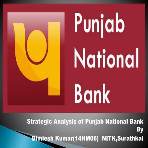 Strategic Analysis of PNB | PPT