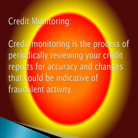Credit Monitoring | PPTX