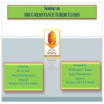Drug Resistance in TB | PPTX