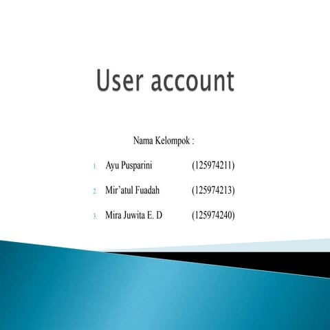 user account | PPT