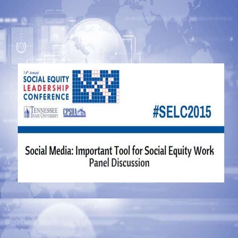 Social Media as a Tool in Promoting Social Equity (Justice) | PPTX