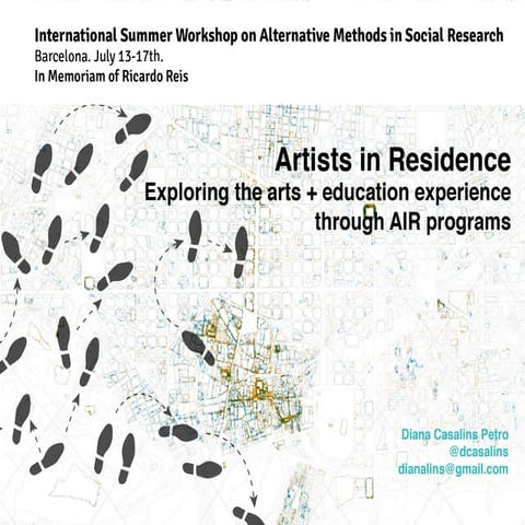 Artist in residence. Exploring Arts+Education experience through AIR ...