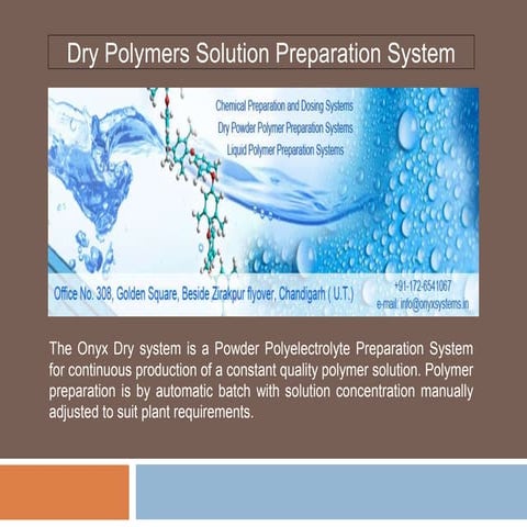 Polymer preparation system | PPTX