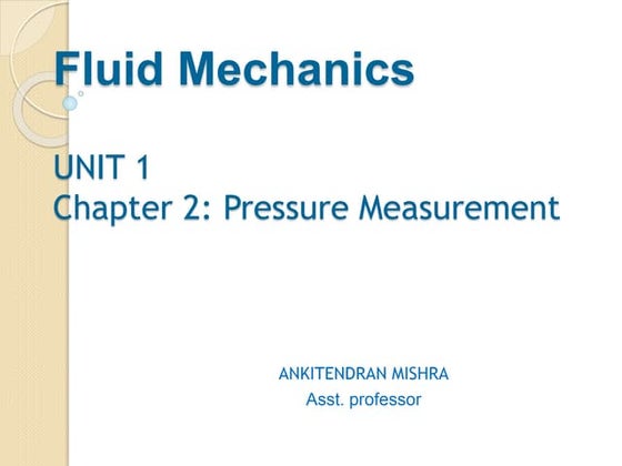 Types of Pressure Measurements | PPTX