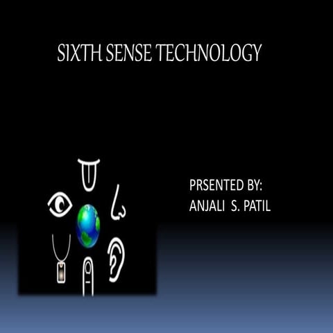 sixth sense technology | PPT