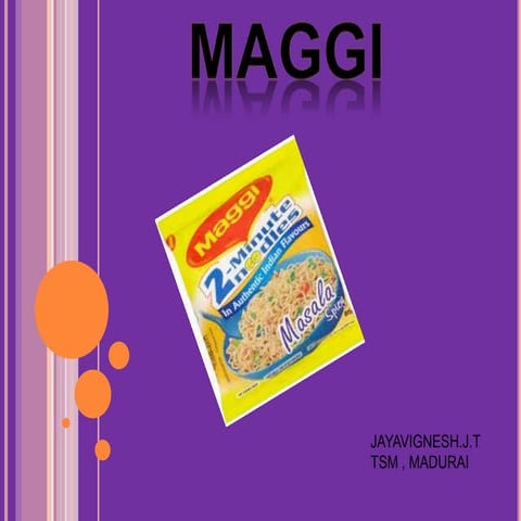 MAGGI BAN IN INDIA | PPT