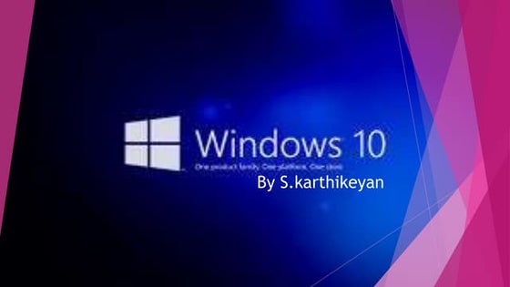 An introduction to Windows 10 | PPT