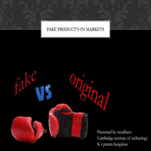fake products | PPTX