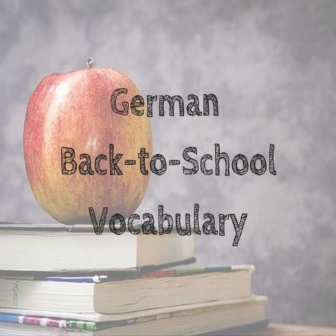 German Back-to-School Vocabulary List | PPTX