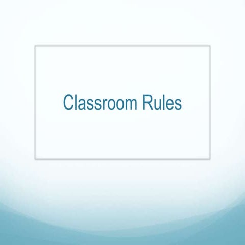 Classroom Rules | PPT