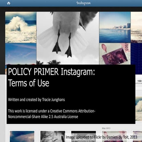 POLICY PRIMER Instagram: Terms of Use | PPT