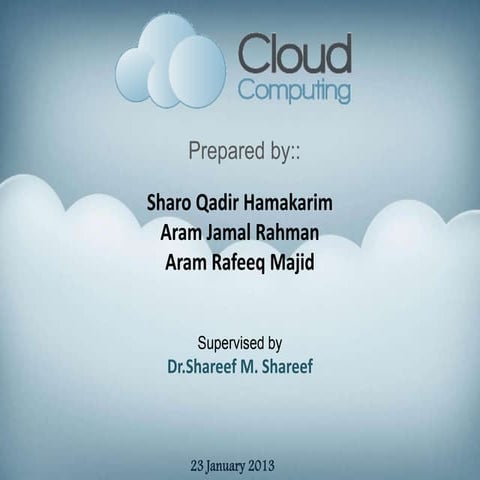 cloud computing | PPTX