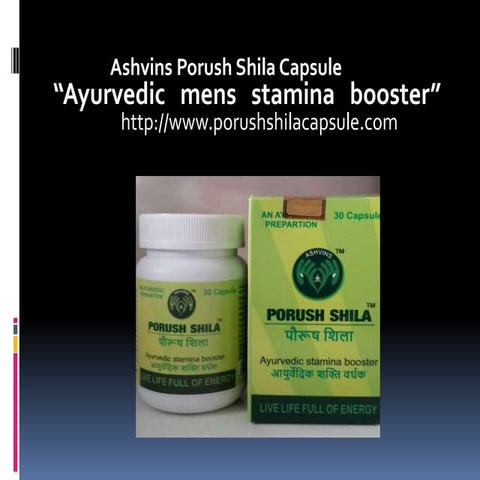 Ashvins Porush Shila Capsule | PPT