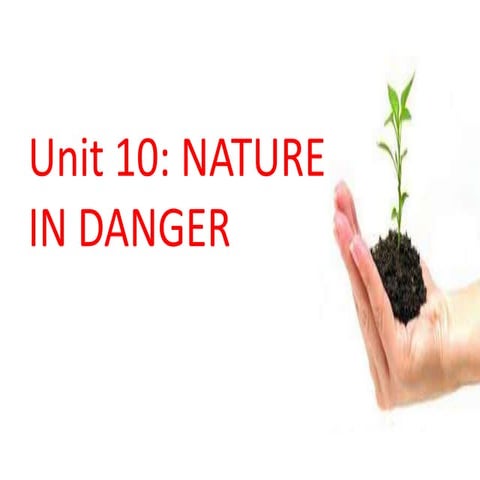 Nature in danger | PPT