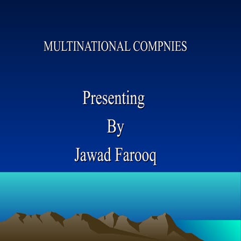 multinational company | PPT