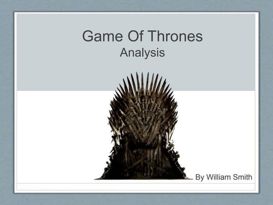 Game of thrones presentation | PPTX