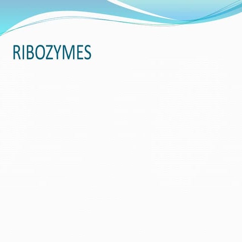 ribozymes | PPTX
