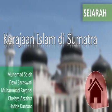 Kerajaan ISLAM di Sumatra | PPTX