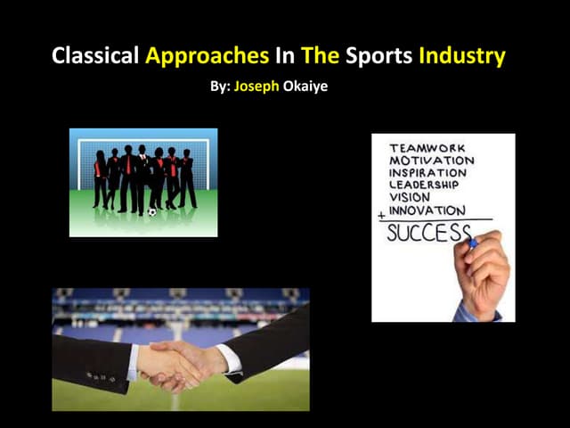 The Organizational Structures of the NFL and Its Relation to Classical ...
