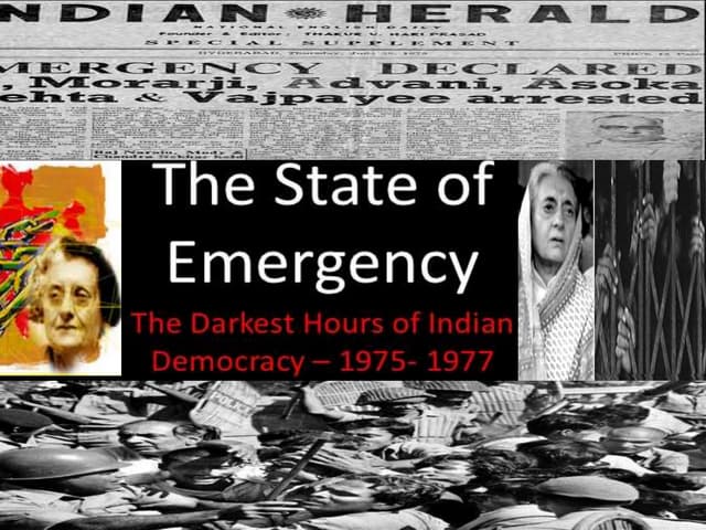 Emergency In India 1975-1977 | PPTX