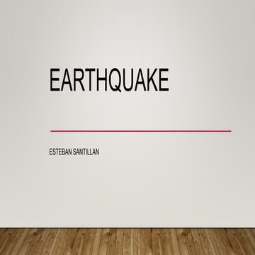 earthquake | PPT