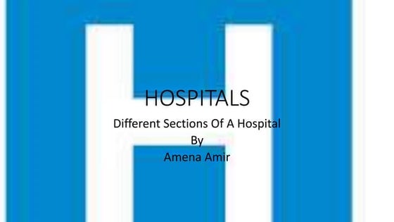 Hospital departments | PPT | Healthcare Industry | Industries