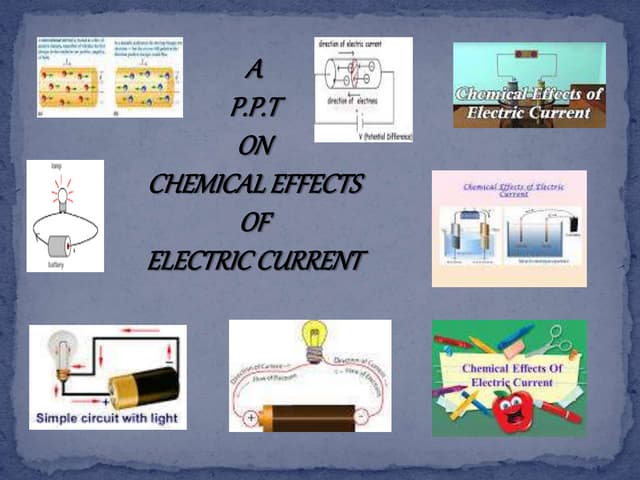 chemical effects of current for students of class 8 | PPT