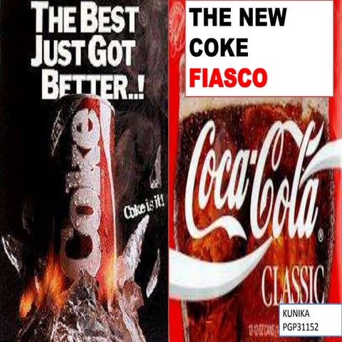 The failure of new coke 1985