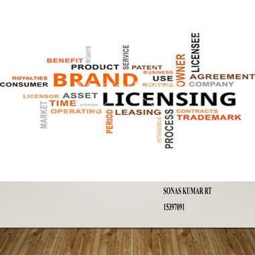 Brand licensing 2k16 | PPT