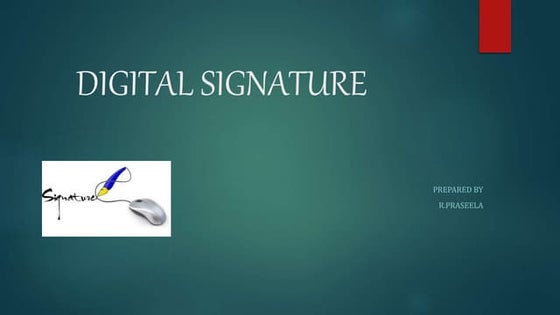 Digital Signature | PPT