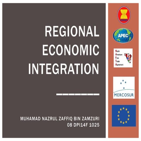 REGIONAL ECONOMIC INTEGRATION | PPTX