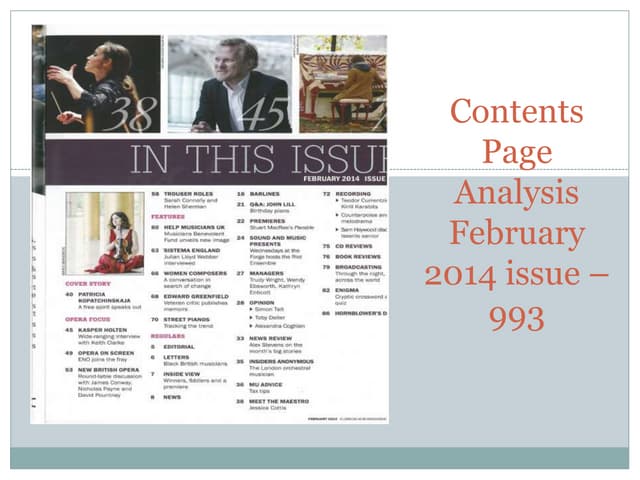 Contents page analysis | DOCX
